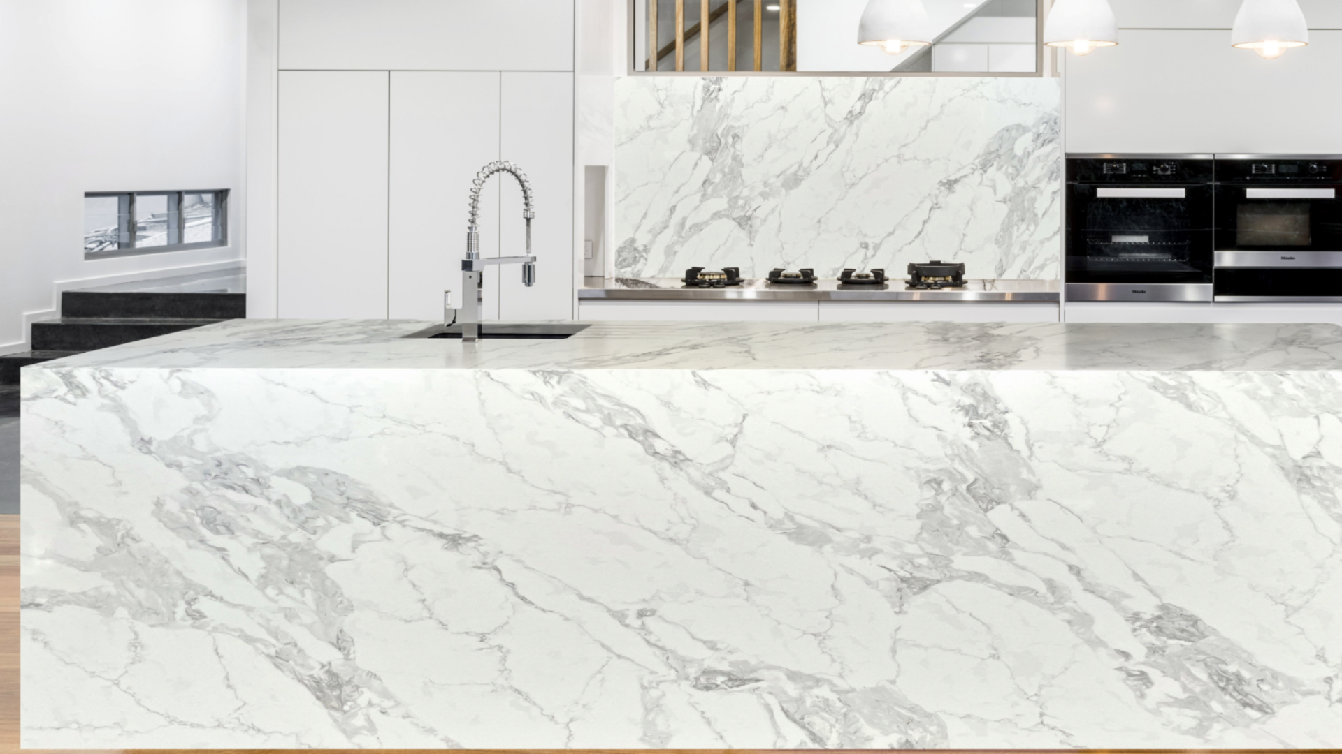 Silver Wave Matt Quartz Worktops | Quartzmatik